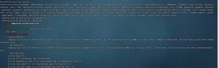Error: Subprocess-Exited-With-Error - A Comprehensive Guide!